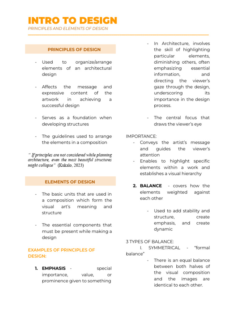 Into To Design Reviewer | PDF