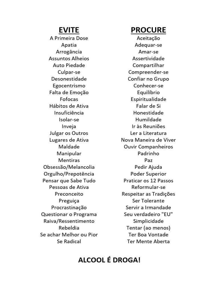 Evite Procure | PDF | Autoajuda