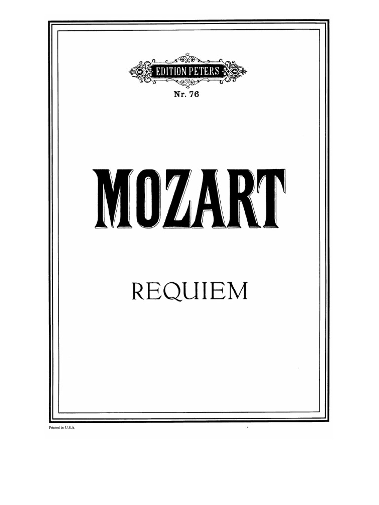 Mozart Requiem | PDF
