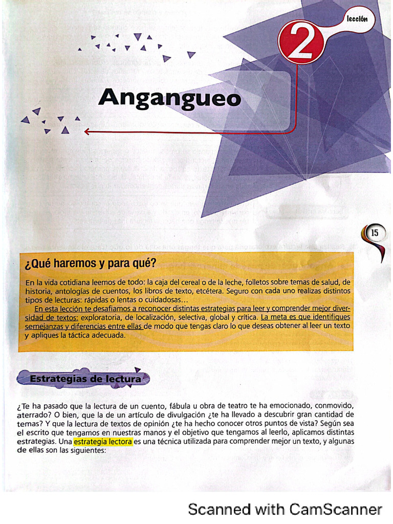 Actividades Español 3ro Sec | PDF