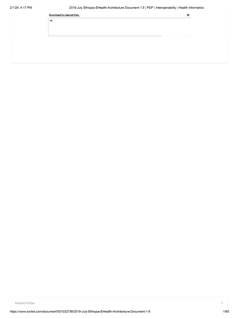 2019 July Ethiopia EHealth Architecture Document 1.5 - PDF ...