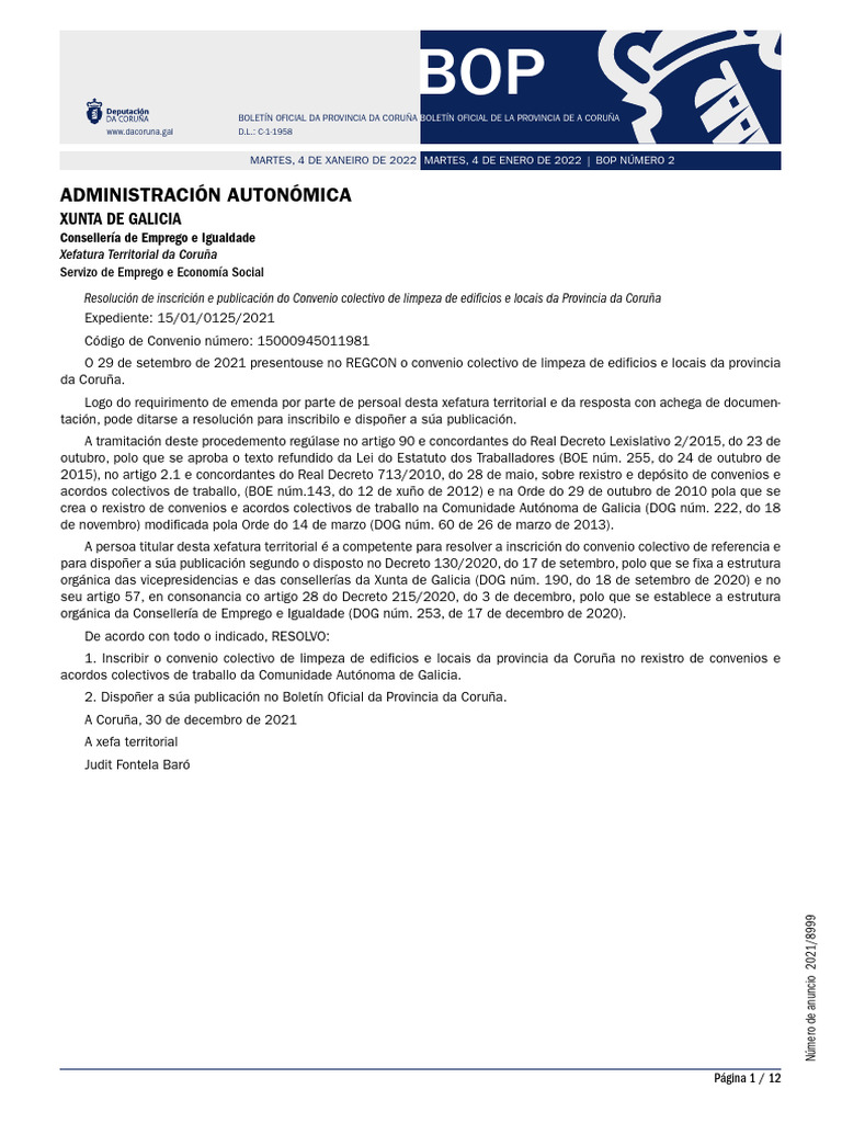 Convenio | PDF