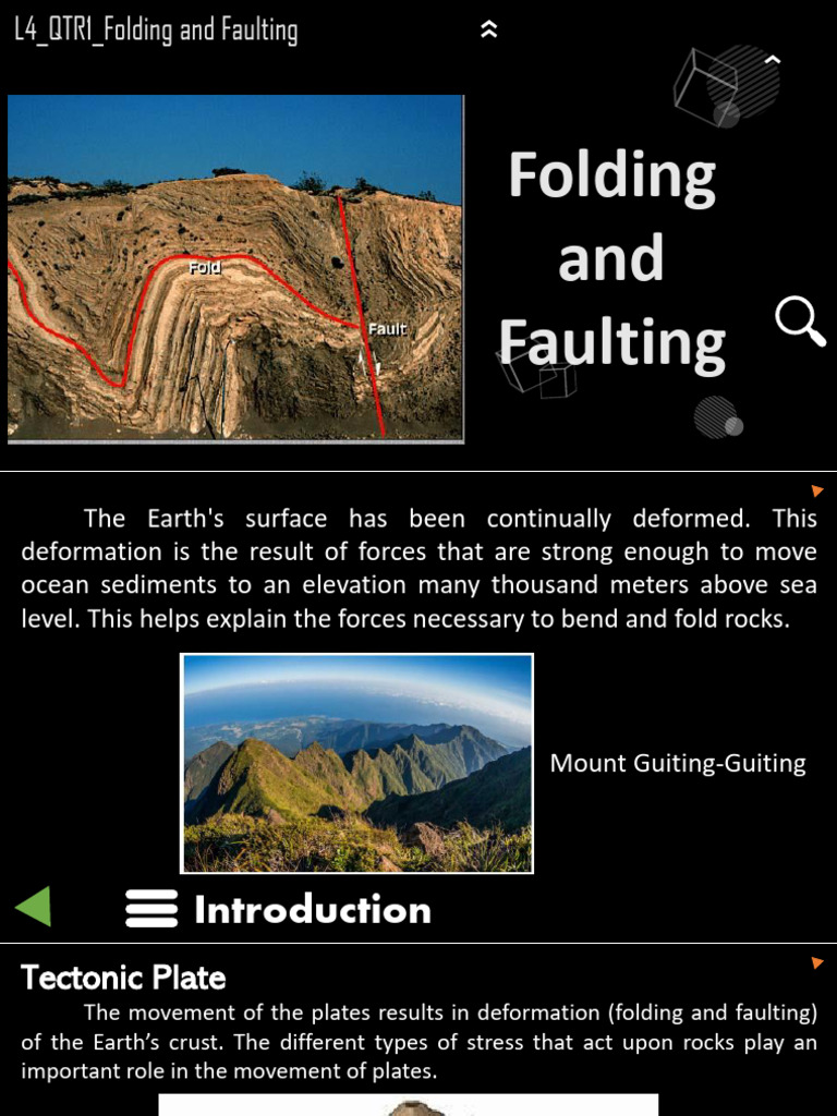 ELS11 - SLIDES - Lesson 5 and 6 - Folding and Faulting | PDF