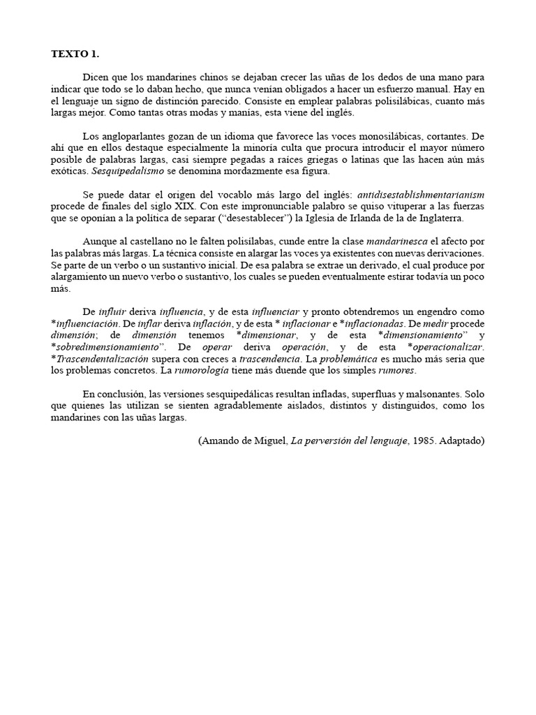 Textos para Practicar | PDF