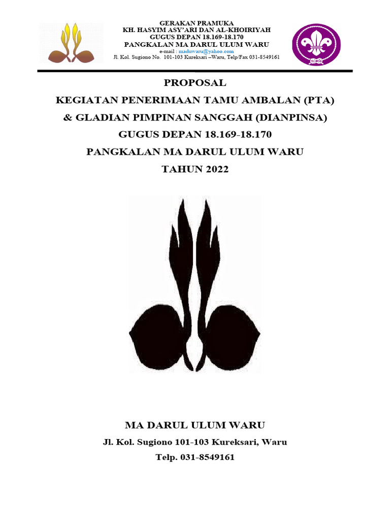 Proposal Kegiatan PTA MA Darul Ulum Waru | PDF