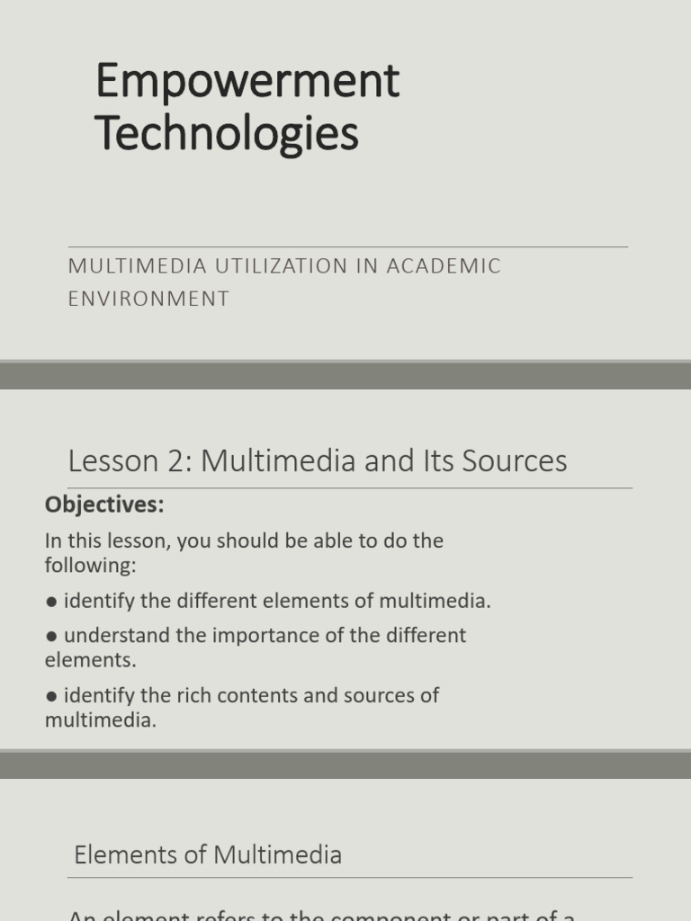 E Tech Lesson 2 | PDF