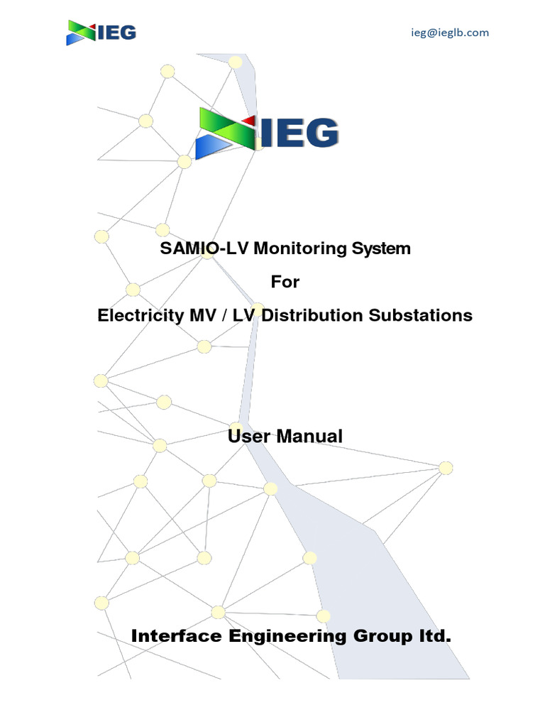 IEG SAMIO-LV Distribution Substation Monitoring System | PDF | Power ...
