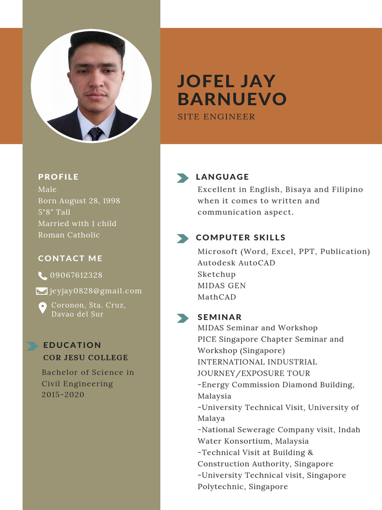 Jofel Jay Barnuevo - CV | PDF | Engineering