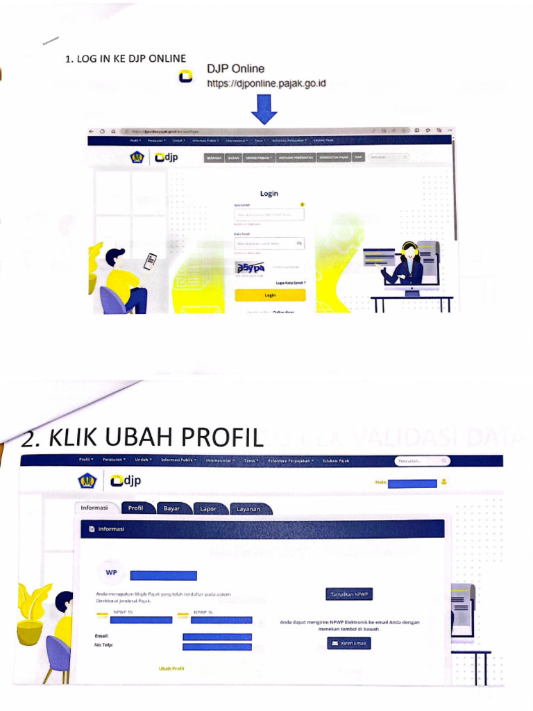 Cara Pergantian NPWP Ke 16 Digit | PDF