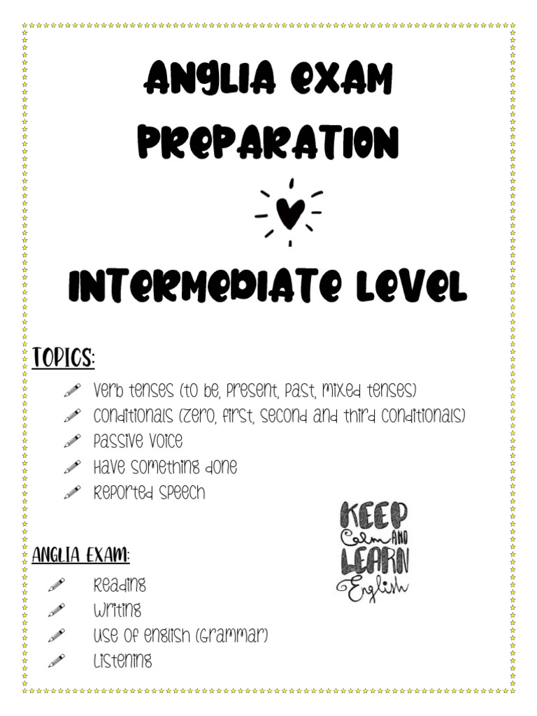 Anglia Preparation Intermediate Level | PDF