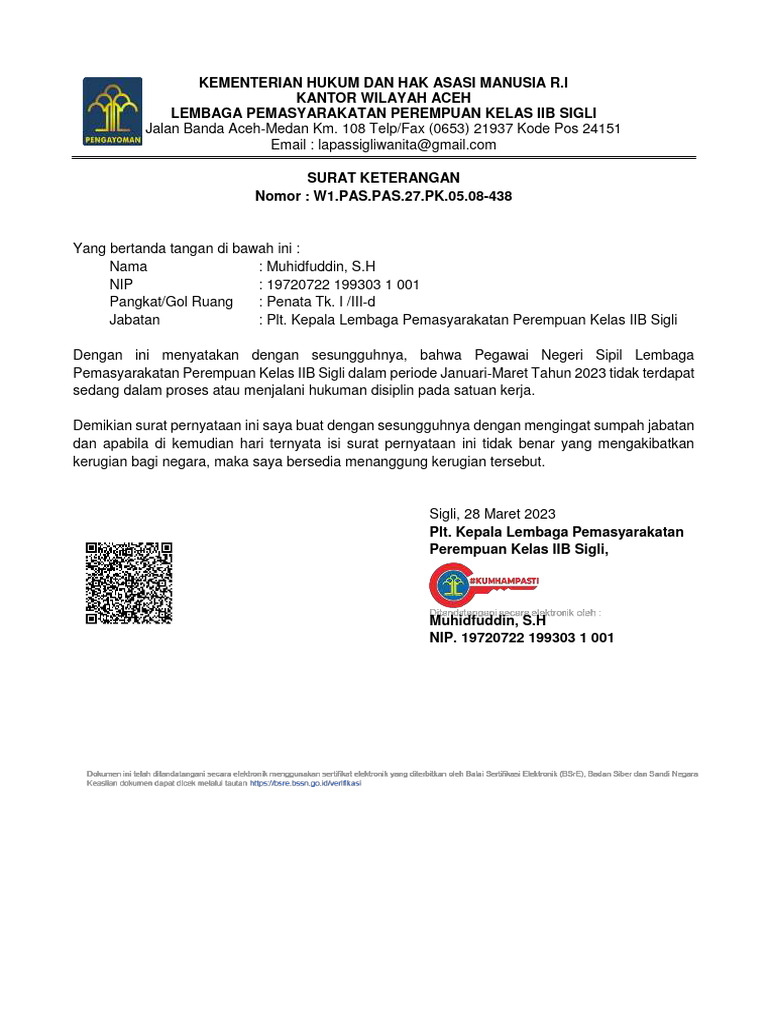 Laporan Hukdis | PDF