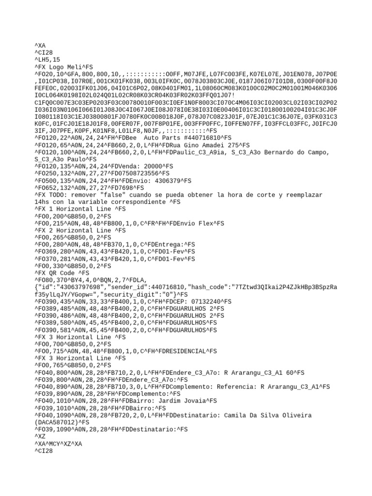 Etiqueta de Envio | PDF