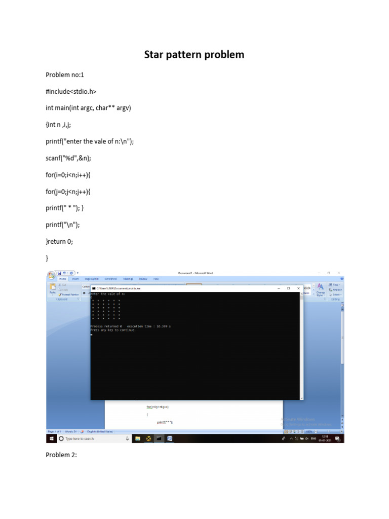 Starpattern Problem | PDF