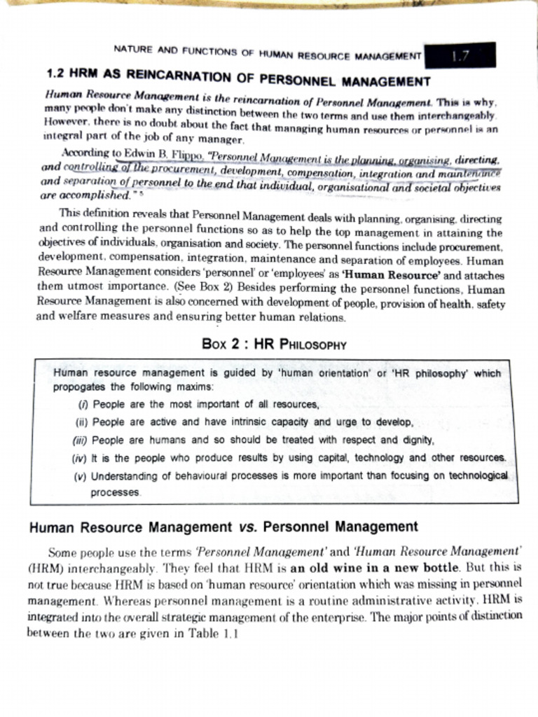 HRM Chapter 1 | PDF | Human Resource Management | Employment