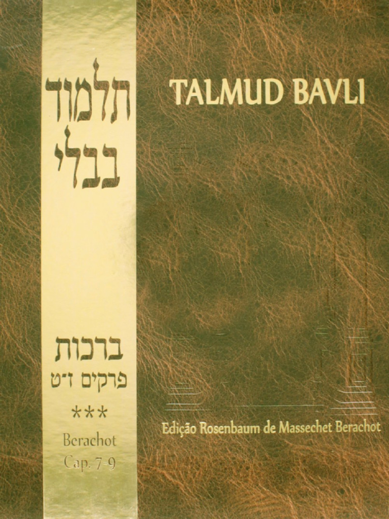 Resumo Talmud Bavli Berachot Capitulos 7 9 Bilingue Hebraico Portugues ...
