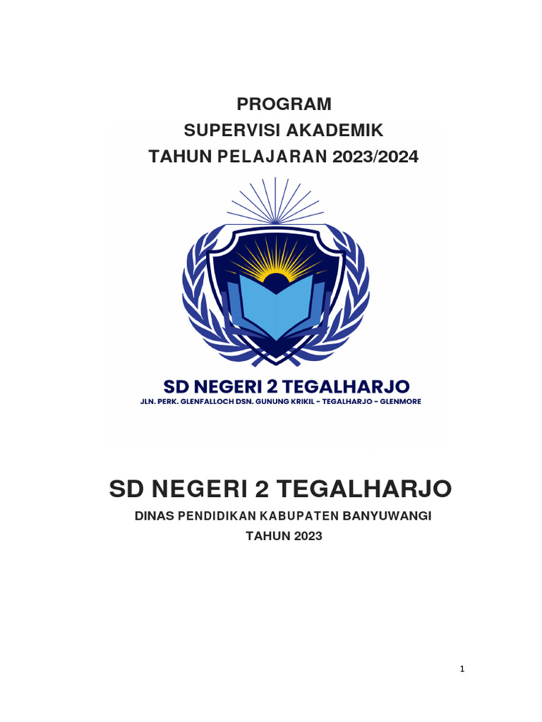 Program Supervisi Akademik 2023-2024 | PDF | Bisnis