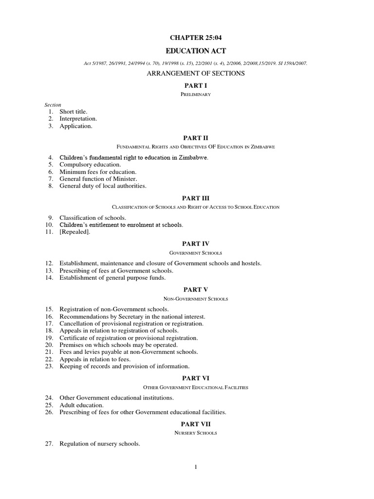 Education Act | PDF | State School | Quorum