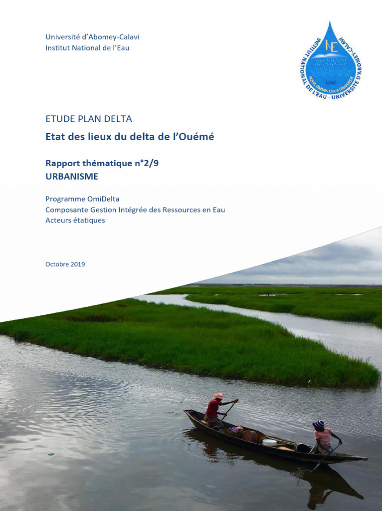 Urbanisme dans le Delta de l'Ouémé | PDF | Business | Science & Mathematics