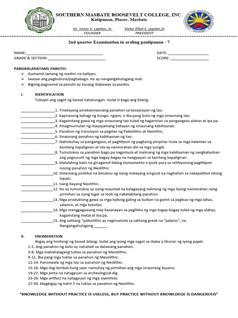 AP-7 - 2nd QUARTER EXAM | PDF