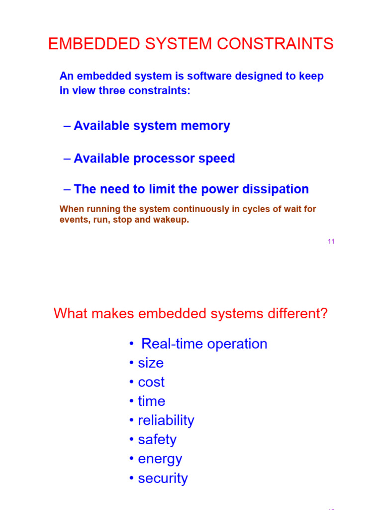 ES - Basics 11 20 | PDF | Central Processing Unit | Embedded System ES - Basics 11 20 | PDF | Central Processing Unit | Embedded System