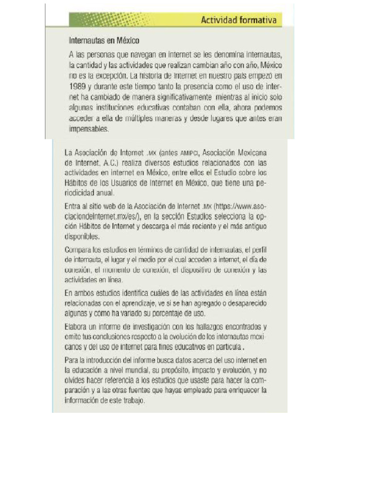 Actividad Formativa | PDF