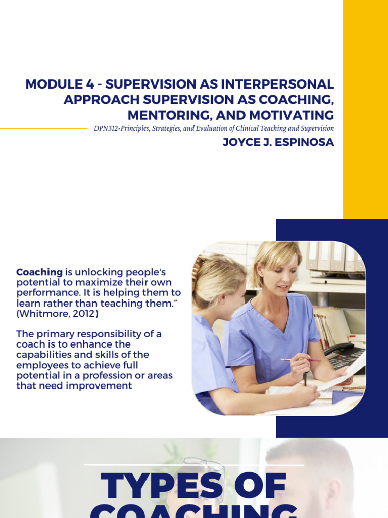 Module 4 - Supervision As Interpersonal Approach | PDF | Career & Growth