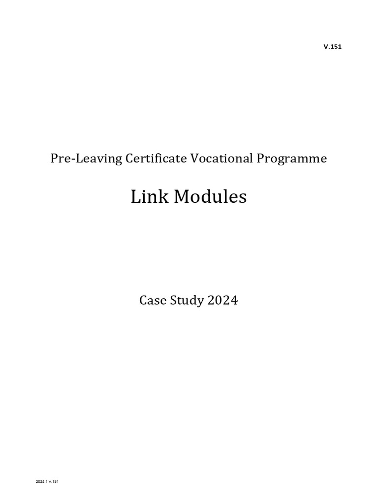 2024 LCVP Case Study | PDF