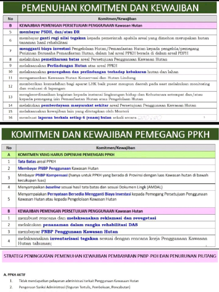 Komitmen Dan Kewajiban PPKH | PDF
