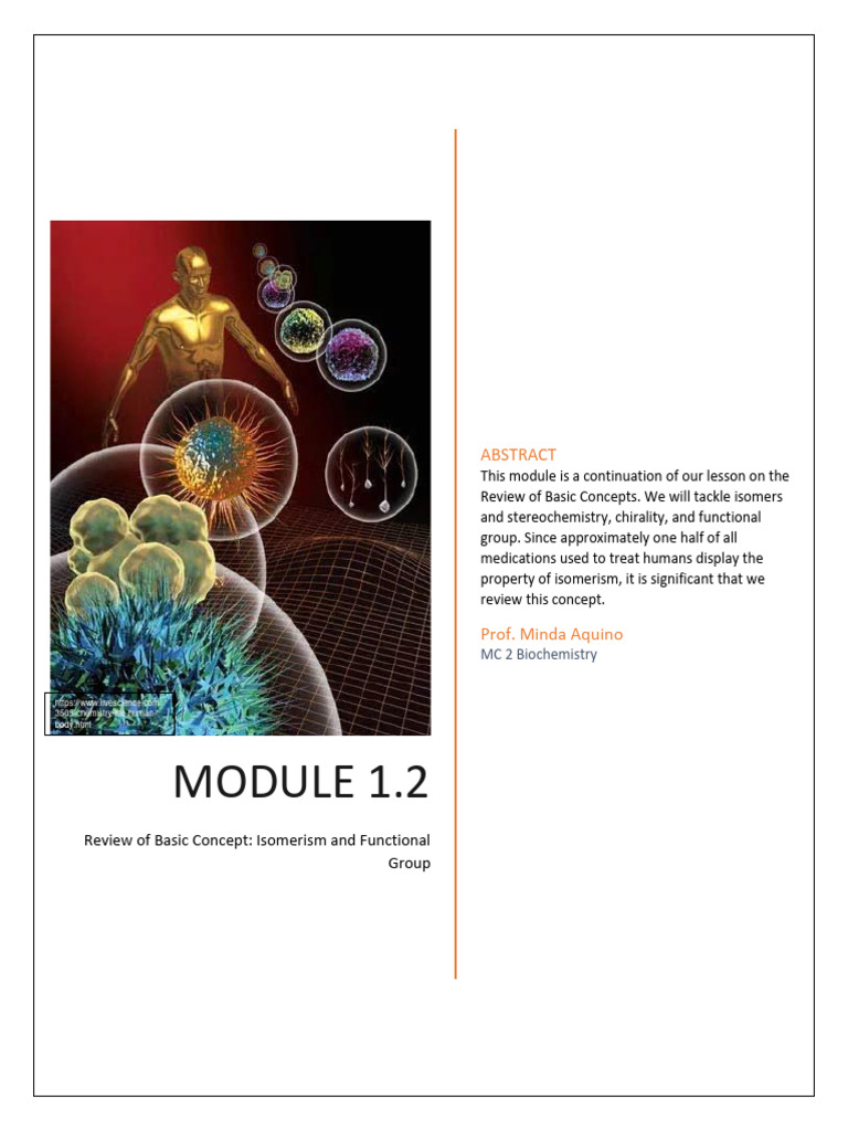 Module 1.2 Isomerism and Functional Group | PDF