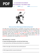 Past Perfect Reading Comprehension | PDF | Question | Syntax