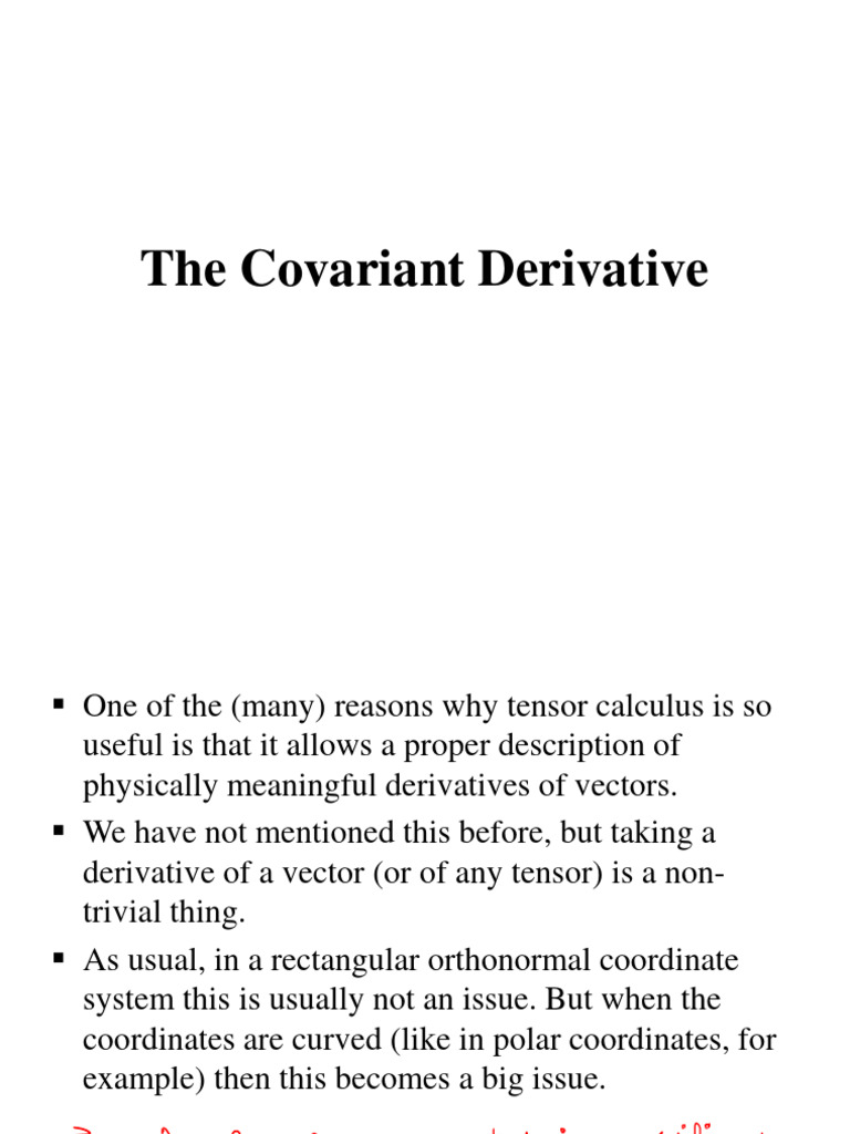 Understanding Covariant Derivatives | PDF | Science & Mathematics