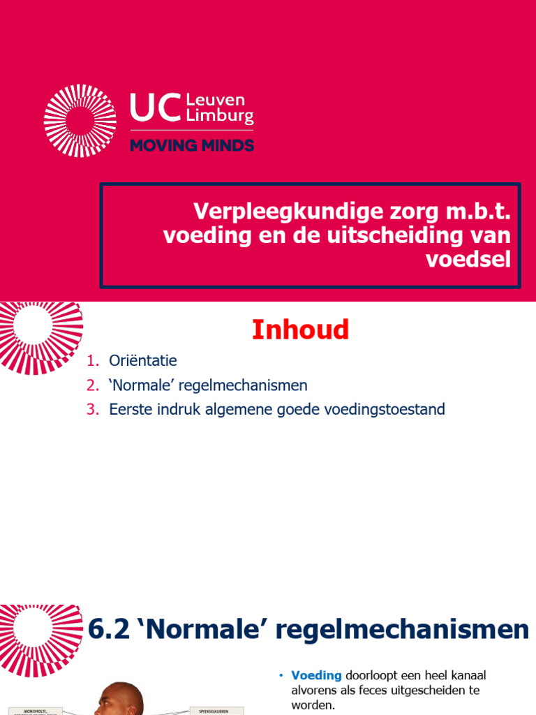 Verpleegkundige Zorg MBT Voeding en de Uitscheiding Van Voedsel | PDF