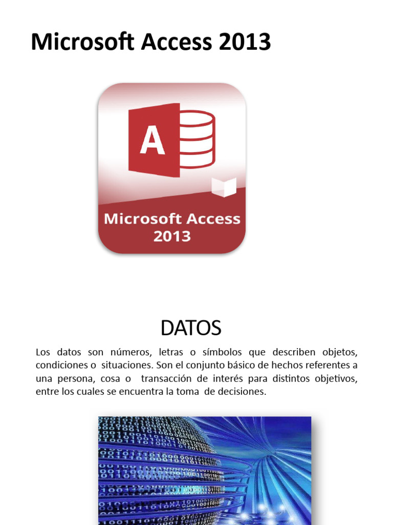 Introducción a Microsoft Access 2013 | PDF | Crecimiento personal y profesional | Informática