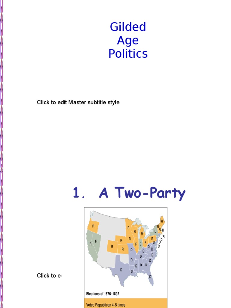Gilded Age Political Dynamics Explained | PDF | Democratic Party ...