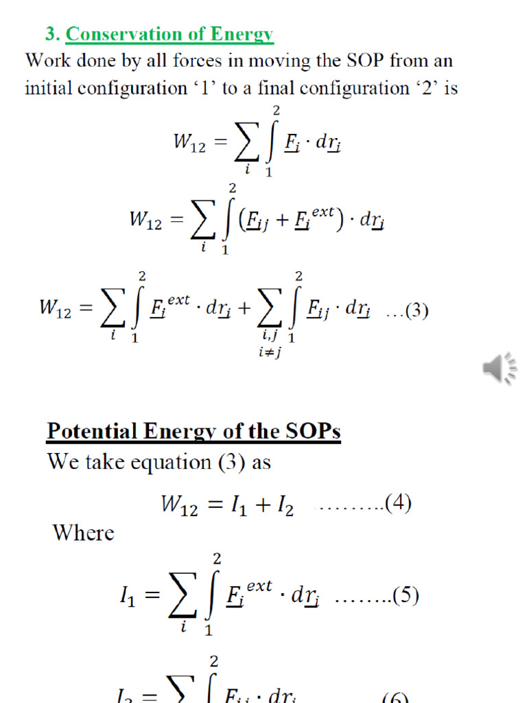 Conservation of Energy For SPOs | PDF