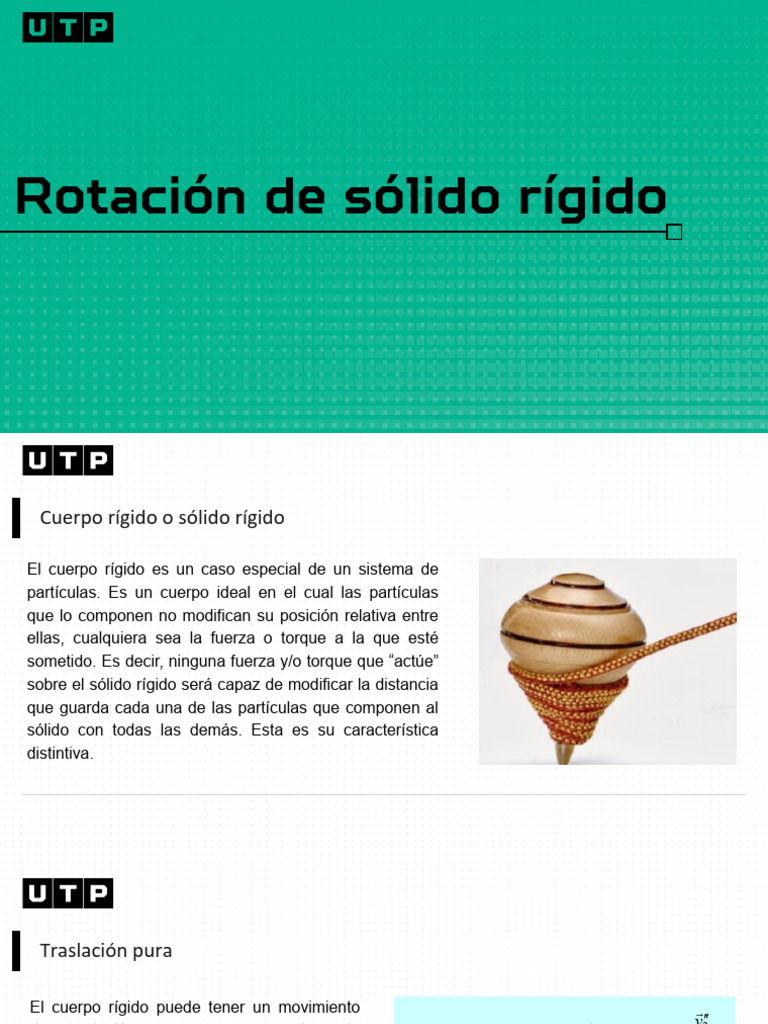 Rotación y Movimiento de Sólidos Rígidos | PDF | Rotación | Velocidad