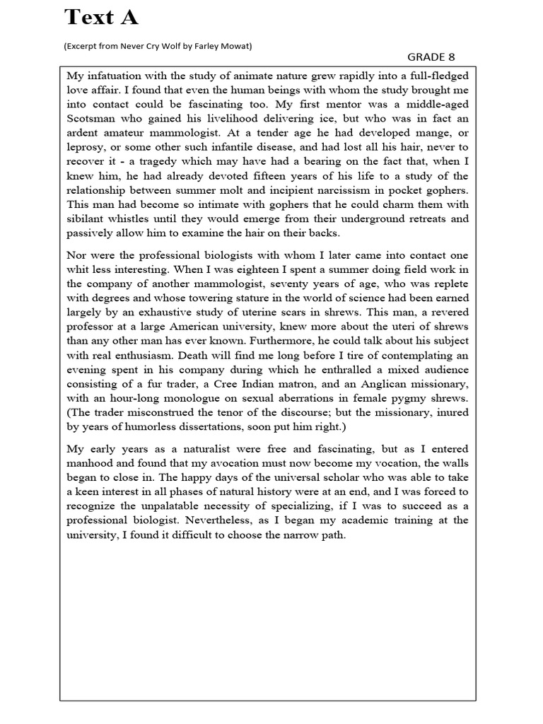 Grade 8 12 Reading Materials For ORV | PDF