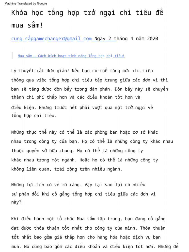 Reading 8 - Spend Aggregation Obstacle Course For Procurement | PDF