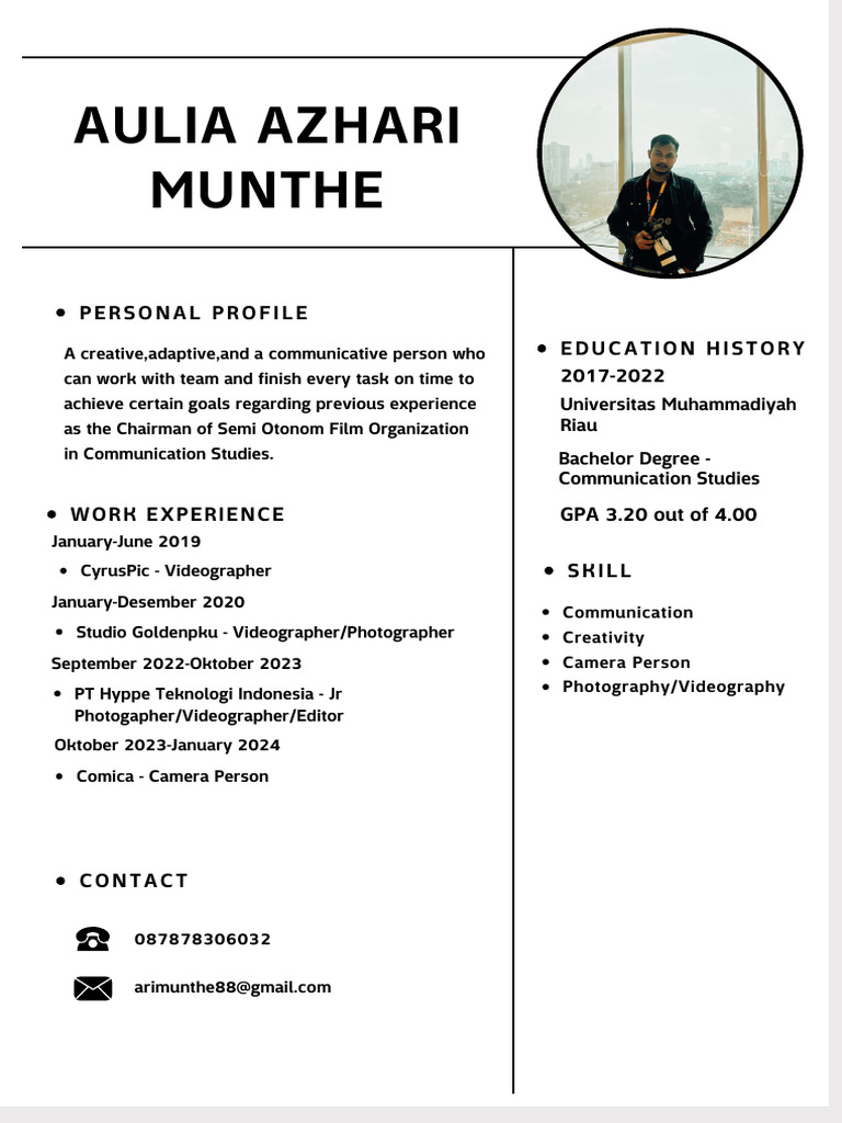 CV Aulia Azhari Munthe | PDF