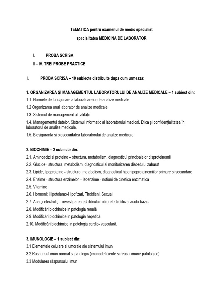 Medicina de Laborator 2020 | PDF