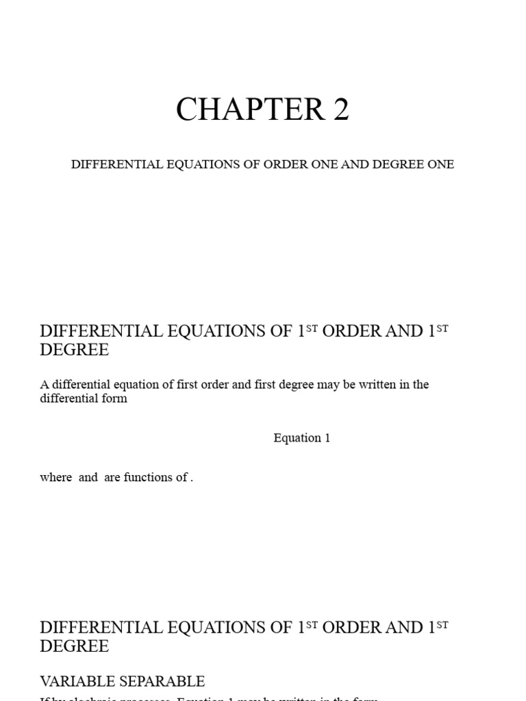 NEW AENG 201 Chapter 2 VST HDE Exact - Edited V3 | PDF | Equations ...