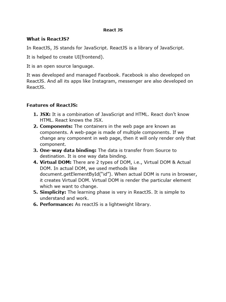 React Js Pdf Document Object Model Java Script 4486