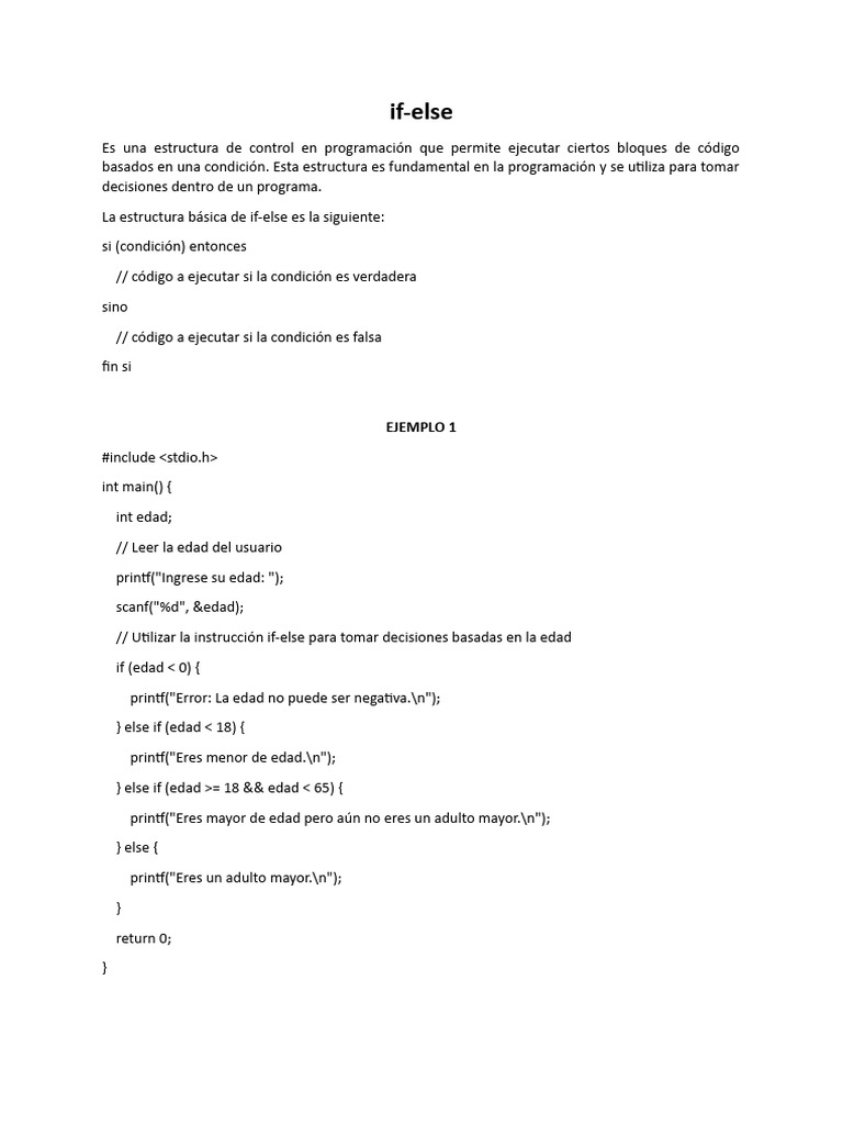 If Else | PDF | Software | Ingeniería Informática