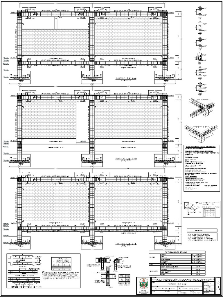 02.estructuras F-Cimentacion Porticos Secundarios - 4 | PDF