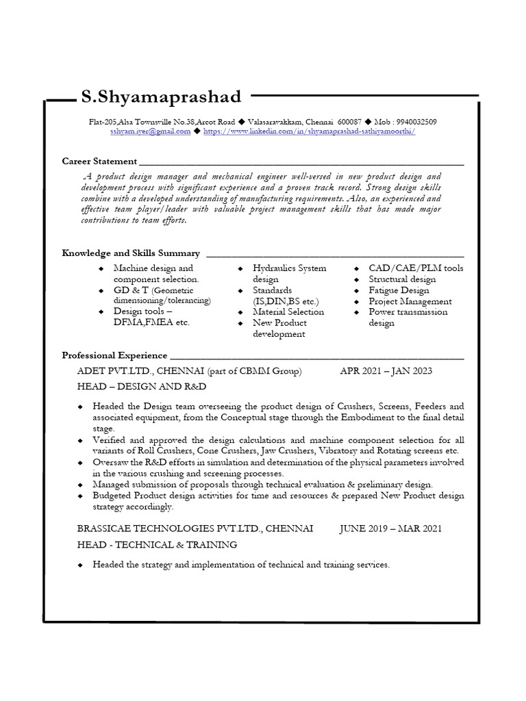 CV Shyam 2023 S3 01 PDF | PDF | Tractor | Computer Aided Design