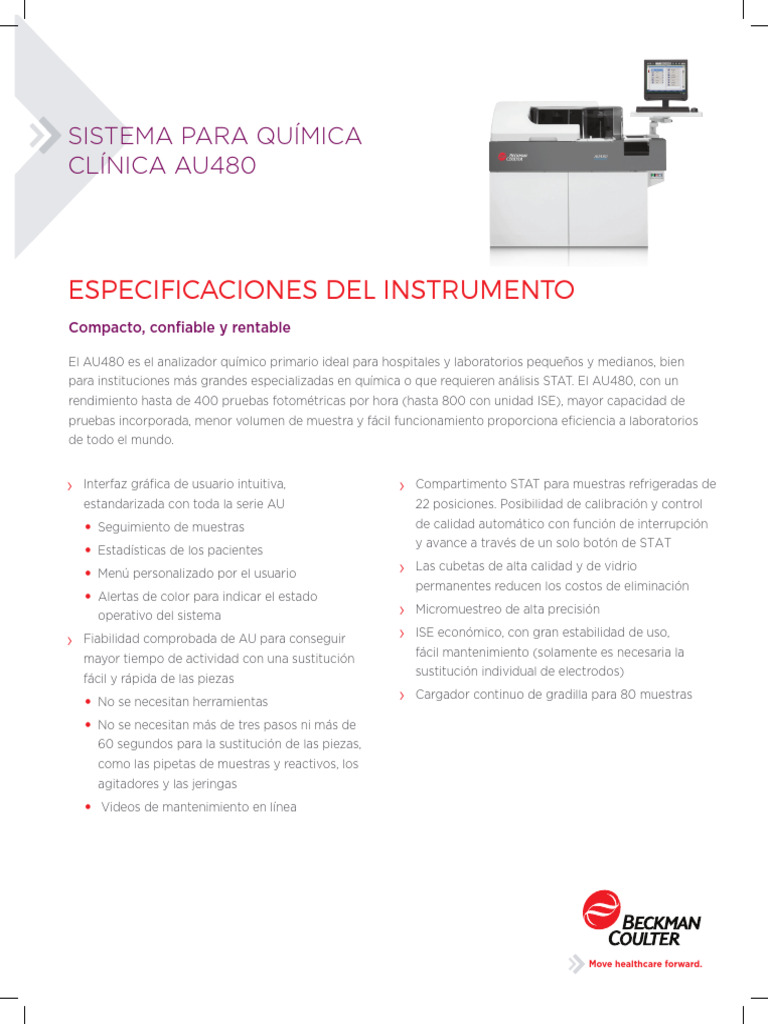 AU480 | PDF | Laboratorios