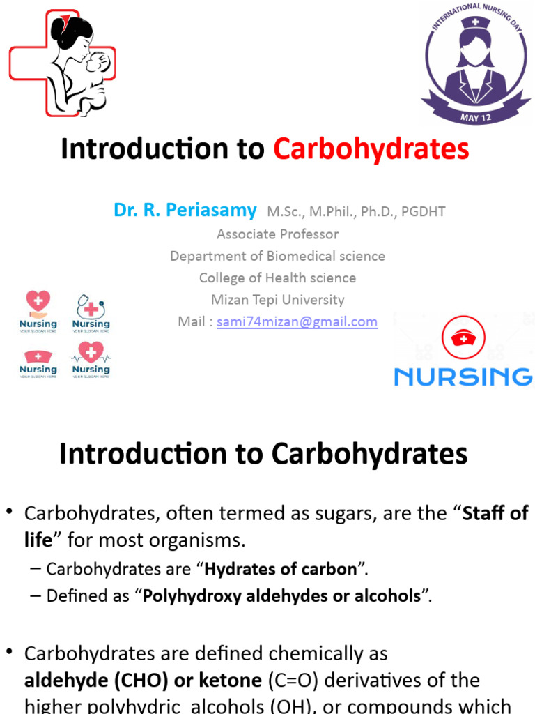 PB Nur 24 Introduction To Carbohydrates | PDF