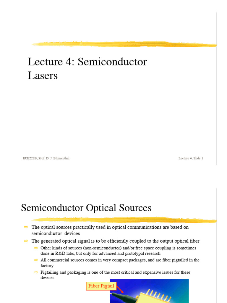 Lecture 4 | PDF | Laser | Optics