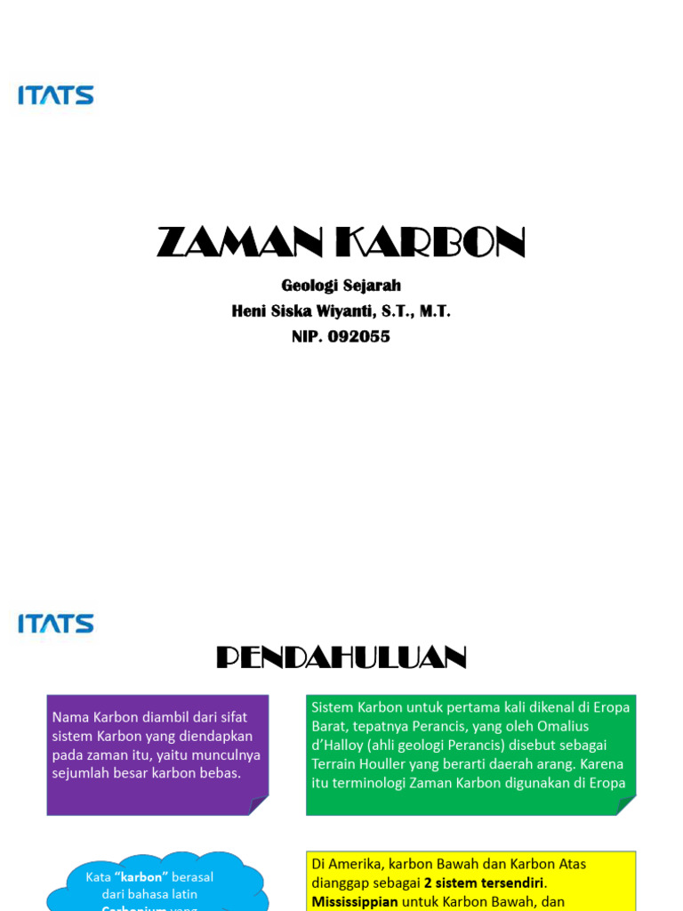 Sejarah dan Ciri Zaman Karbon | PDF