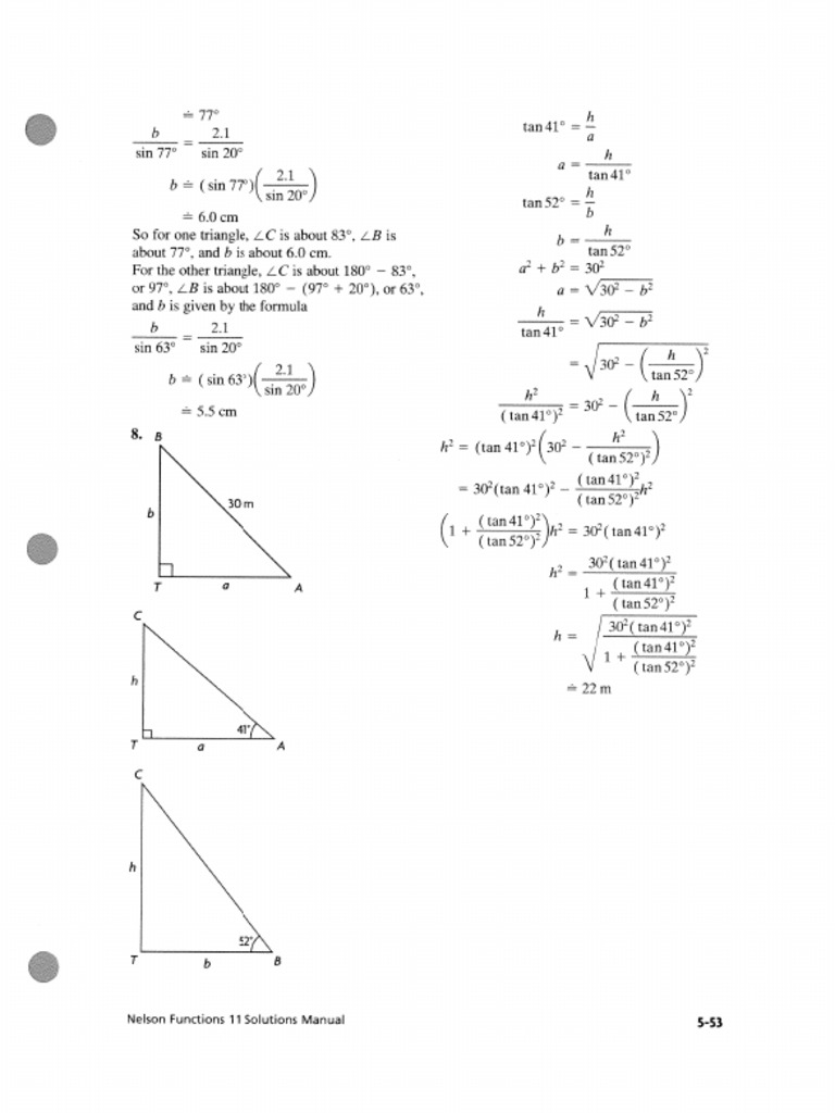 Chapter 6 - Sinusoidal Functions Solutions | PDF